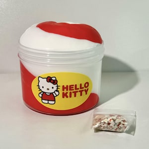 Iconic Kitty Butter Slime Soft Fluffy Slime Scented Glitter Kawaii ...