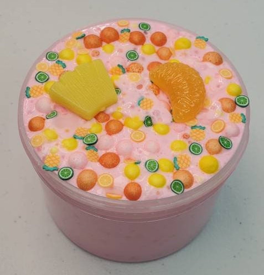 Pineapple Citrus Crush White Glue Slushee Slime Scented Stress Relief ...