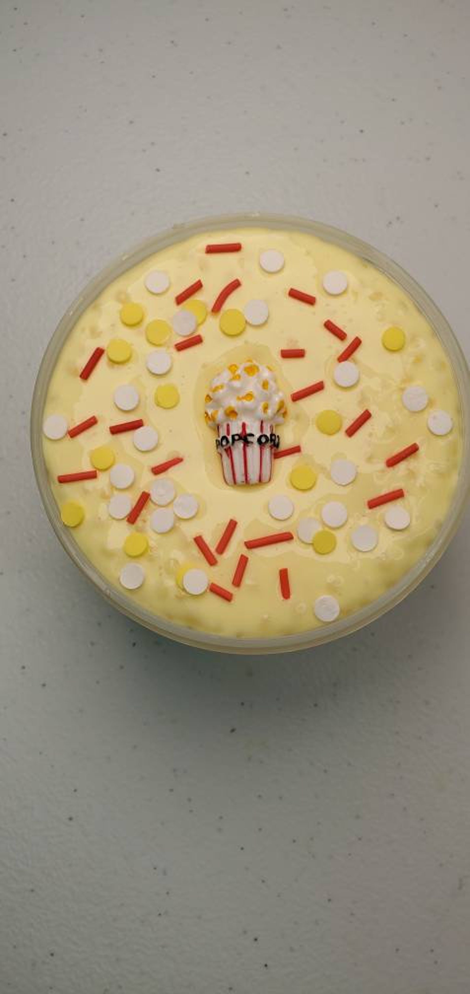 Popping Corn white glue slushee slime scented slime crunchy | Etsy