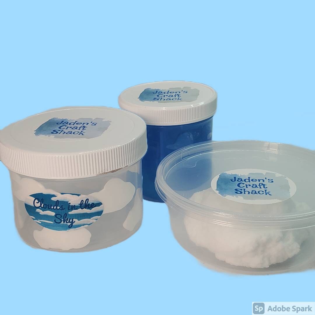 Clouds in the Sky Clear and Cloud Creme Slime Scented Asmr - Etsy