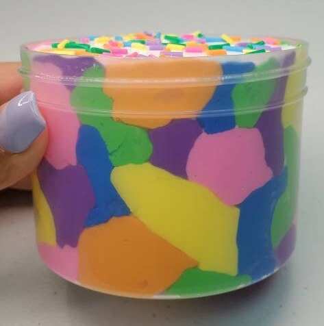 Abstract Art Slime Fun Stress Relief Scented Clay Thick and | Etsy