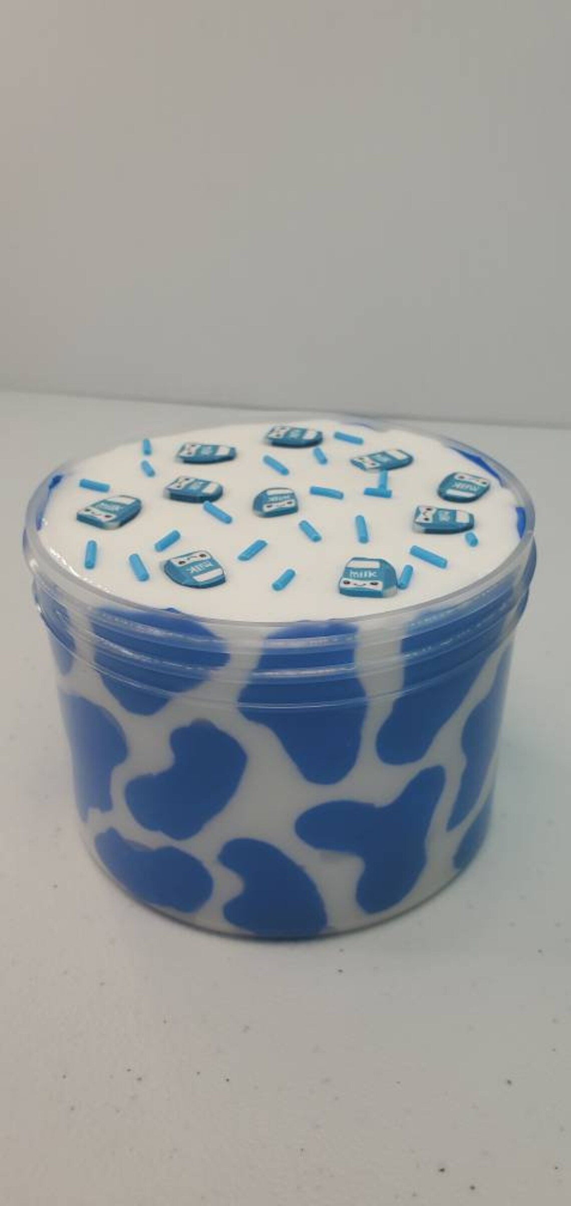 Blue Cow Milk slime scented clay mixing fun toy stress relief | Etsy