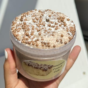 Cinnamon Crunch Cake White Glue Slushee Bead Slime Scented Kawaii ...