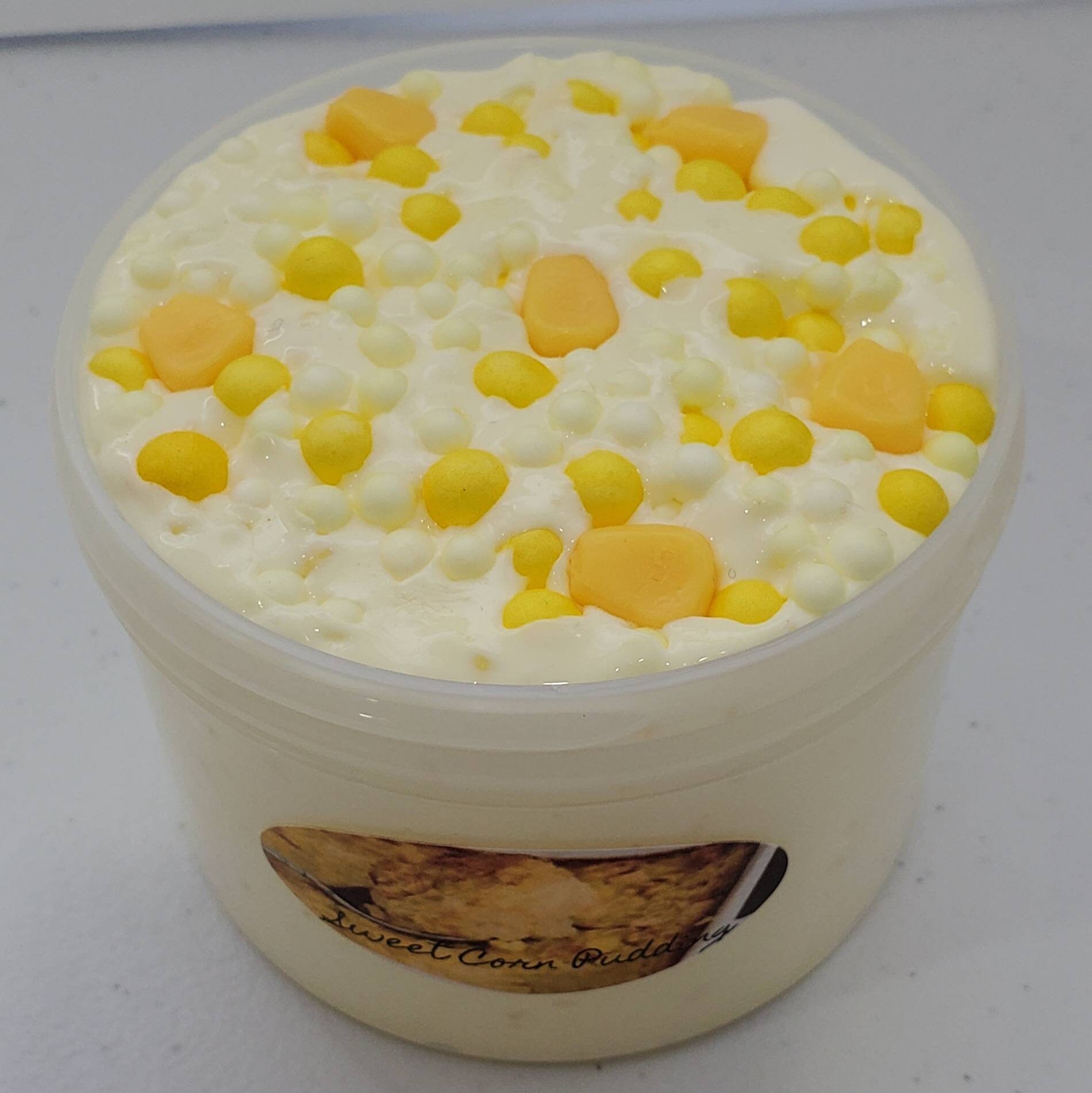 Sweet Corn Pudding Slime White Glue Slushee Crunchy Asmr - Etsy