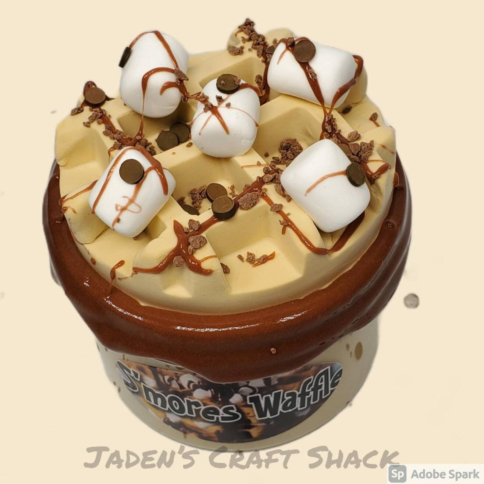 Smores Waffle DIY Slime Kit: Scented Sensory Toy - Etsy