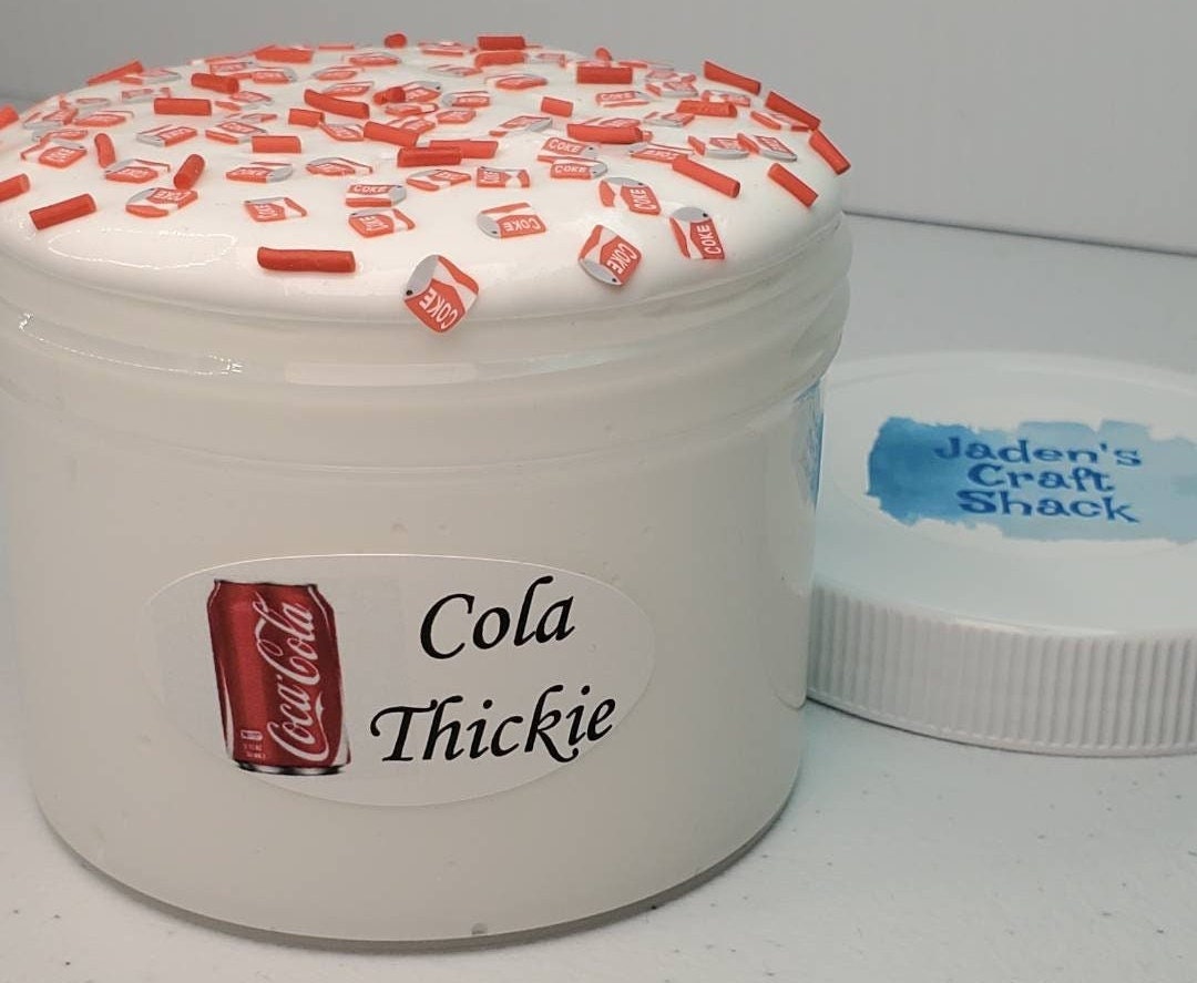 Cola Scented Thick & Glossy Slime: Stress Relief Sensory Toy - Etsy