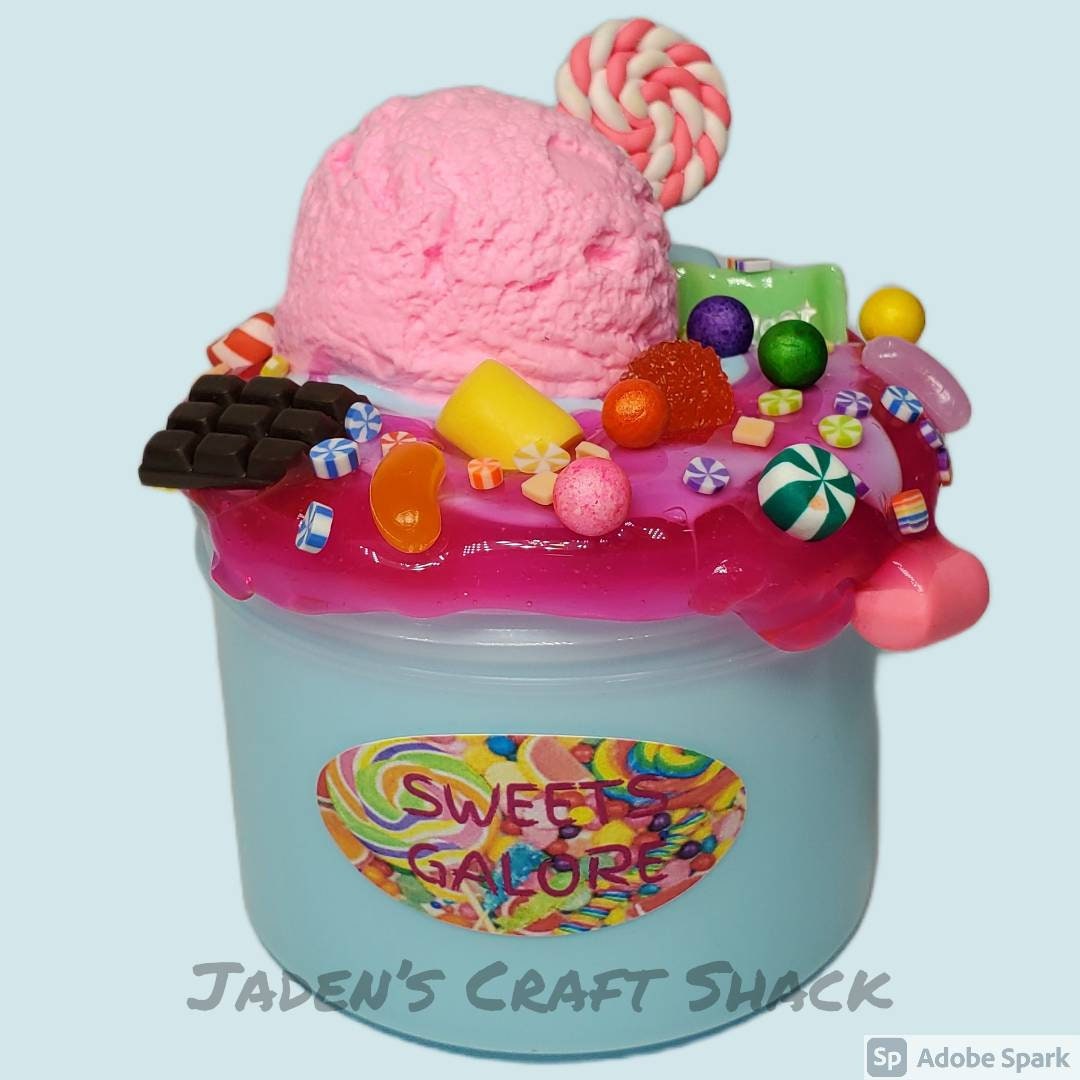 Sweets Galore DIY Slime Kit: Candy Charms, Sensory Fidget Toy - Etsy