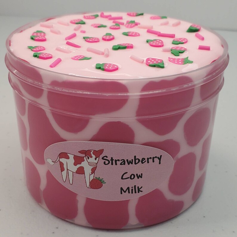 Strawberry Cow Milk DIY Slime Stress Relief Toy Great Gift - Etsy Ireland