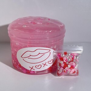 XOXO Clear Slime Hugs and Kisses Slime Great Holiday Gift Sensory Play ...