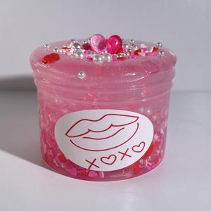 XOXO Clear Slime Hugs and Kisses Slime Great Holiday Gift Sensory Play ...