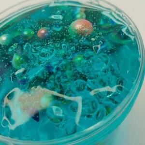 Atlantis Clear Slime / kawaii seashell glitter / unscented / | Etsy