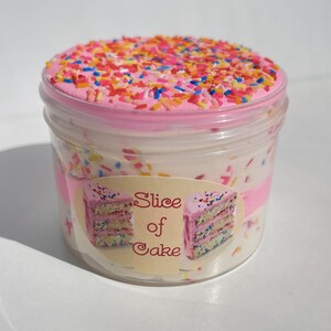 A Slice of Cake Cloud Creme Slime Scented Birthday Cake Kawaii ...