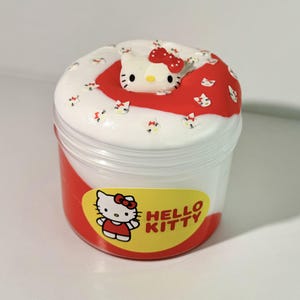 Iconic Kitty Butter Slime Soft Fluffy Slime Scented Glitter Kawaii ...