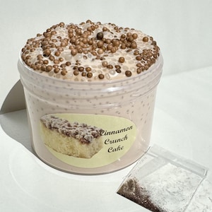 Cinnamon Crunch Cake White Glue Slushee Bead Slime Scented Kawaii ...