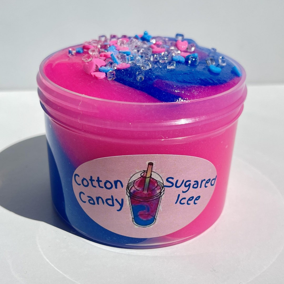 Cotton Candy Sugared Icee Jelly Slime Thick Stretchy Stress Relief Toy ...