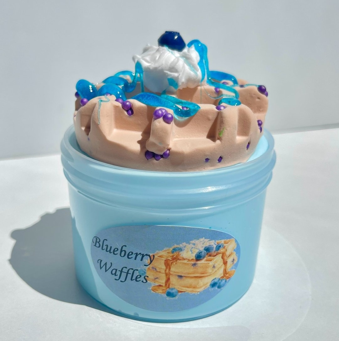 Blueberry Waffles DIY Slime Scented Fun Toy Slime Mixing Stress Relief ...