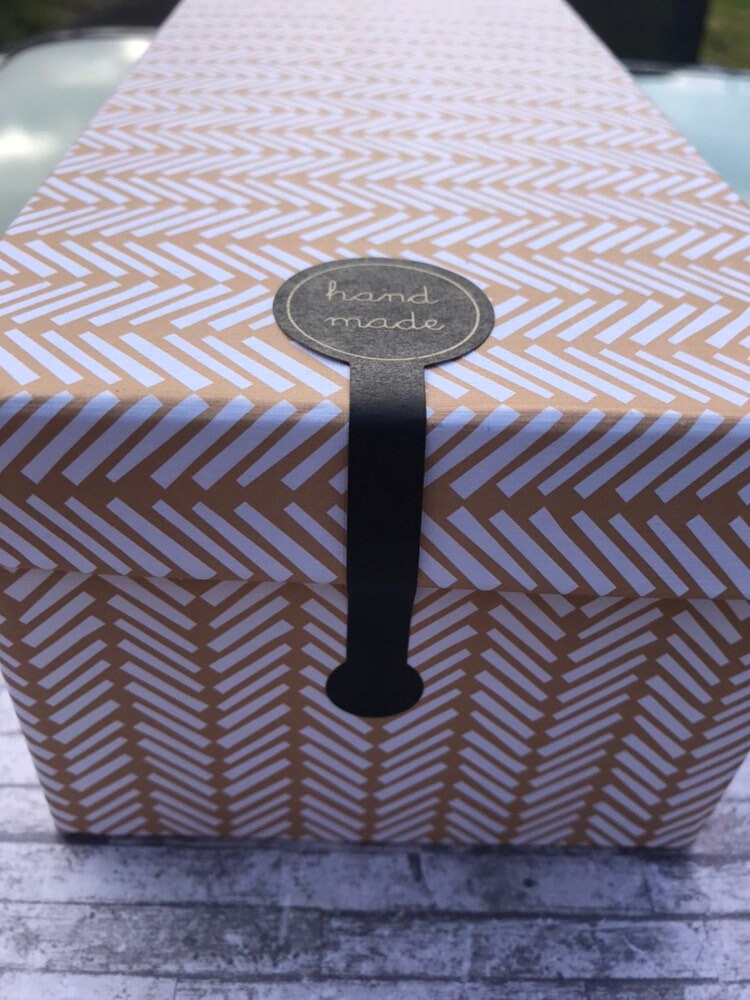 Cake Box Stickers Bulk Handmade Labels 10cm Long Arm Favor - Etsy