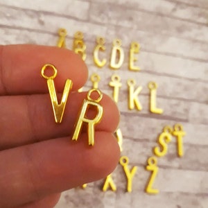 Alphabet Letter Charms Complete A-Z Set Jewelry Pendants - Etsy