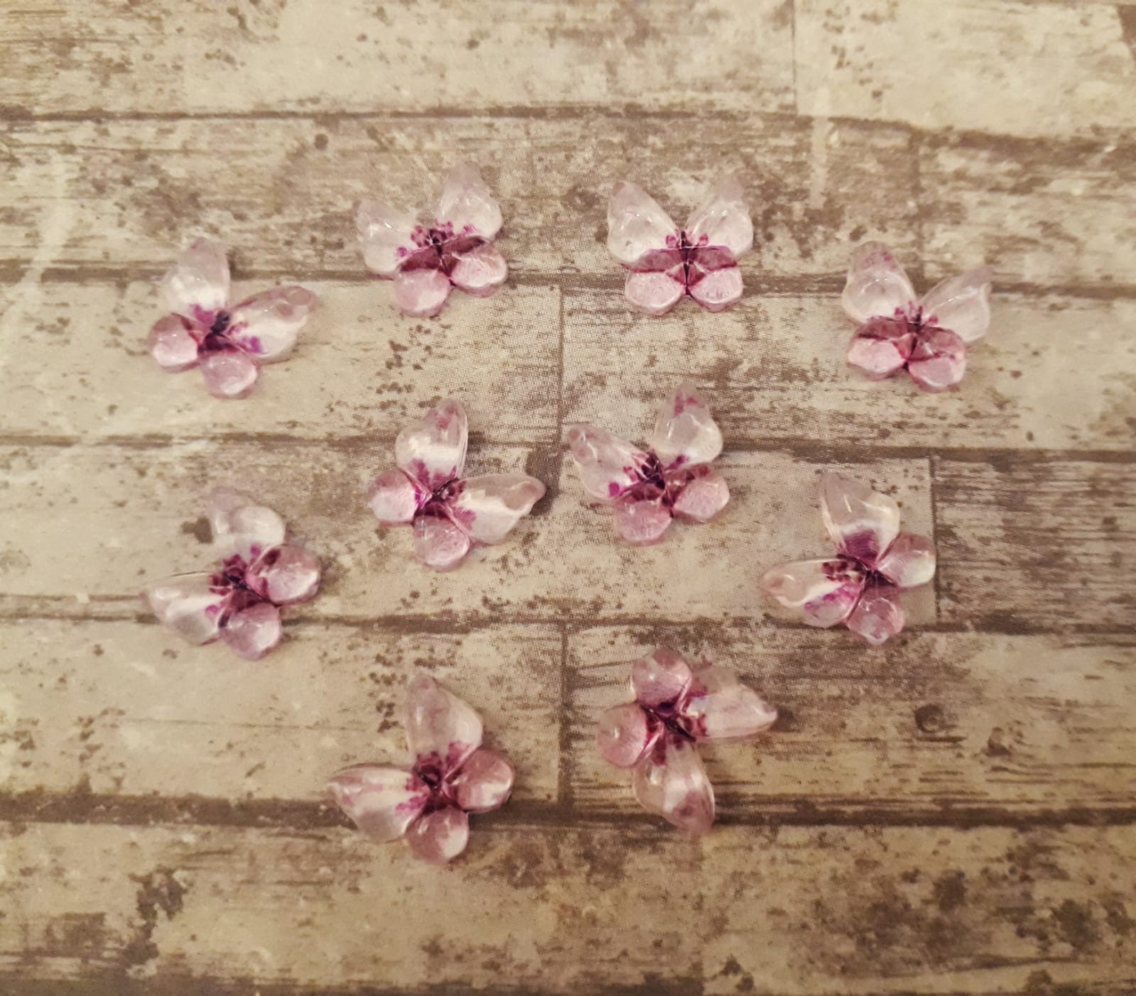 20 Butterfly Resin Flatbacks 10mm Blue and Purple Cabochons | Etsy