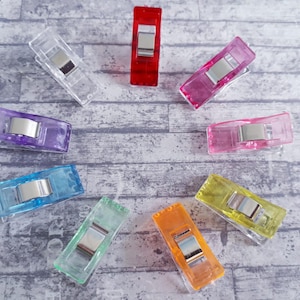 Red Sewing Clips, 25/50 Pcs, Mini Plastic Quilting Pins, Binding Fabric ...