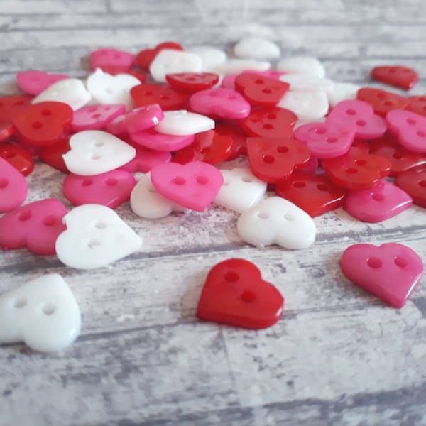 Heart Buttons - Etsy UK
