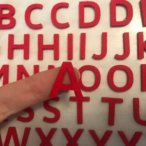 White Felt Letters, Self Adhesive Cut Letters A-Z, 1 Sheet 2 of Every ...