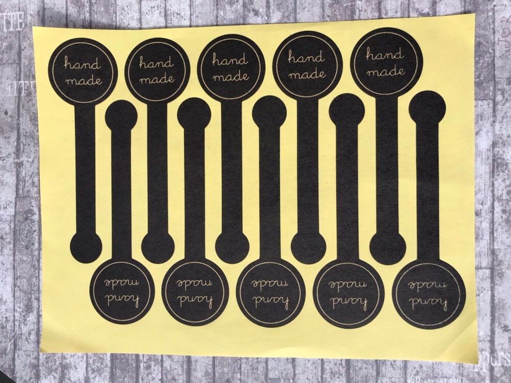 Cake Box Stickers Bulk Handmade Labels 10cm Long Arm Favor - Etsy