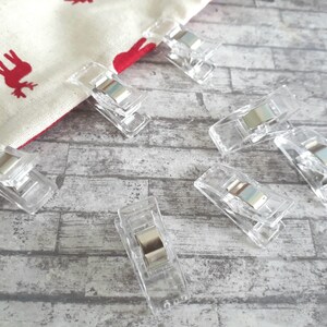 Red Sewing Clips, 25/50 Pcs, Mini Plastic Quilting Pins, Binding Fabric ...