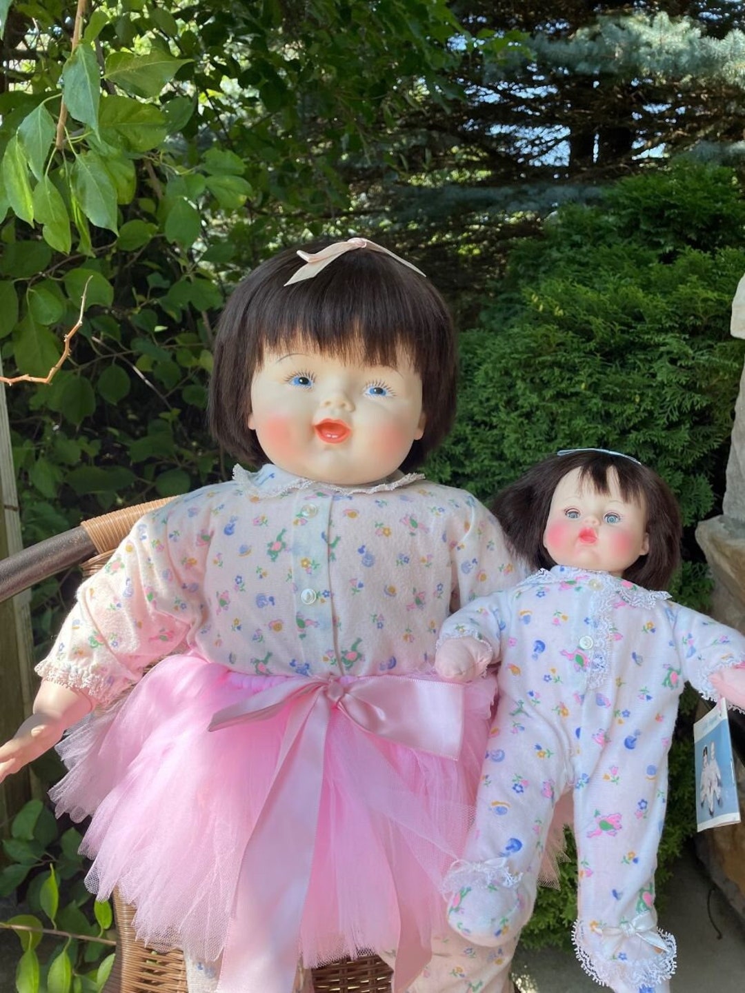 Rare 24 1960's Brown Haired Madame Alexander Big Huggums and Little ...