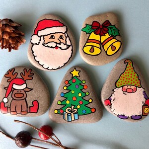 Christmas Story Stones, Set of 5, Painted Rocks, Personalized Christmas ...