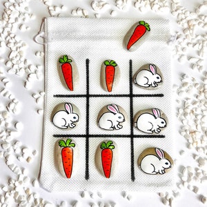 Tic Tac Toe Game for Easter Basket, Easter Egg Hunt, Story Stones ...