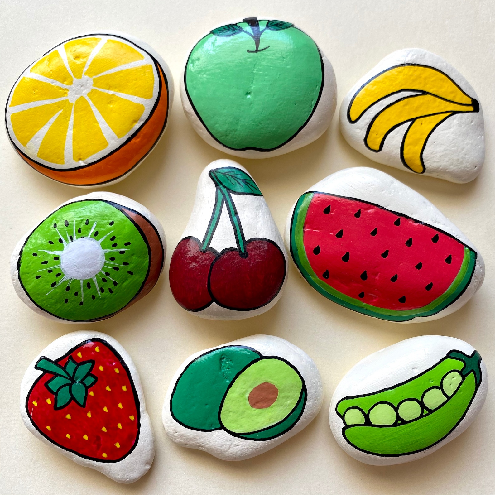 Mud Kitchen Food, Story Stones for Kids, Pretend Play Toy, Waldorf ...