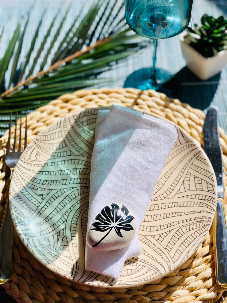 Botanical Home Decor Tropical Leaf Decorations Beach Wedding - Etsy