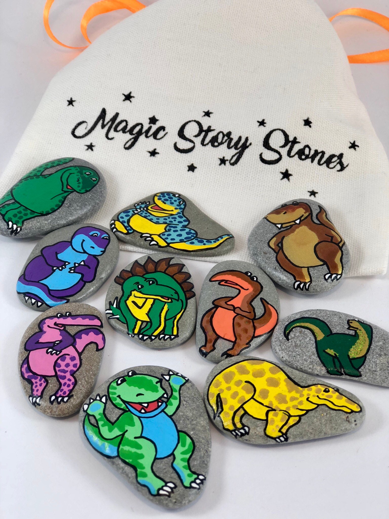 Dinosaurs Toys Story Stones Educational Gift for 3 Years - Etsy