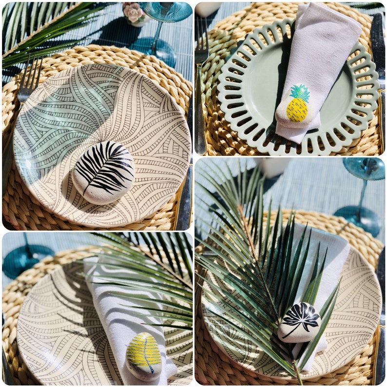 Botanical Home Decor Tropical Leaf Decorations Beach Wedding - Etsy