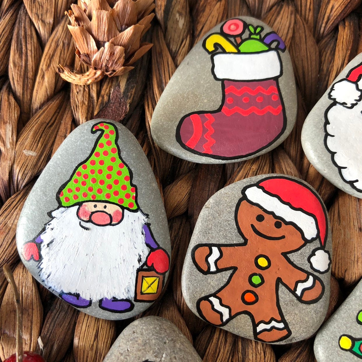 Christmas Story Stones Christmas Gift For Kid Personalized Etsy Christmas Story Stones Christmas Gift For Kid Personalized Etsy