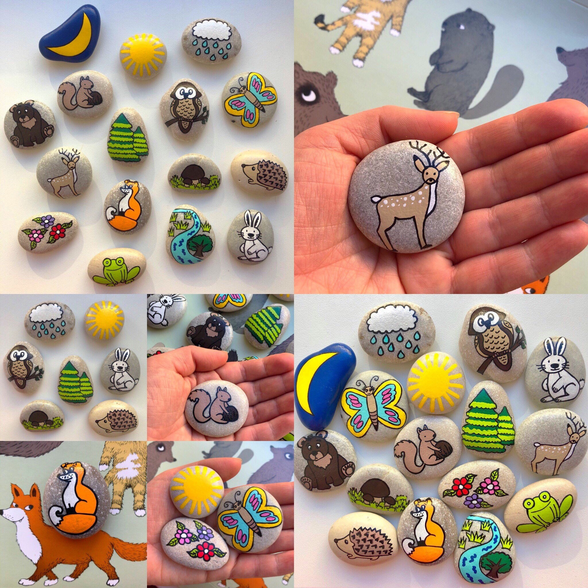 Woodland Animals Montessori educational toys Whimsical | Etsy