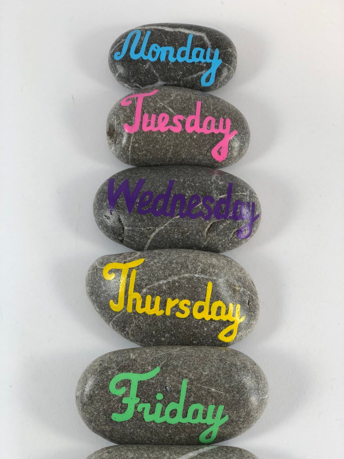 Story Stones Days of the Week Painted Stones Teacher Resources | Etsy