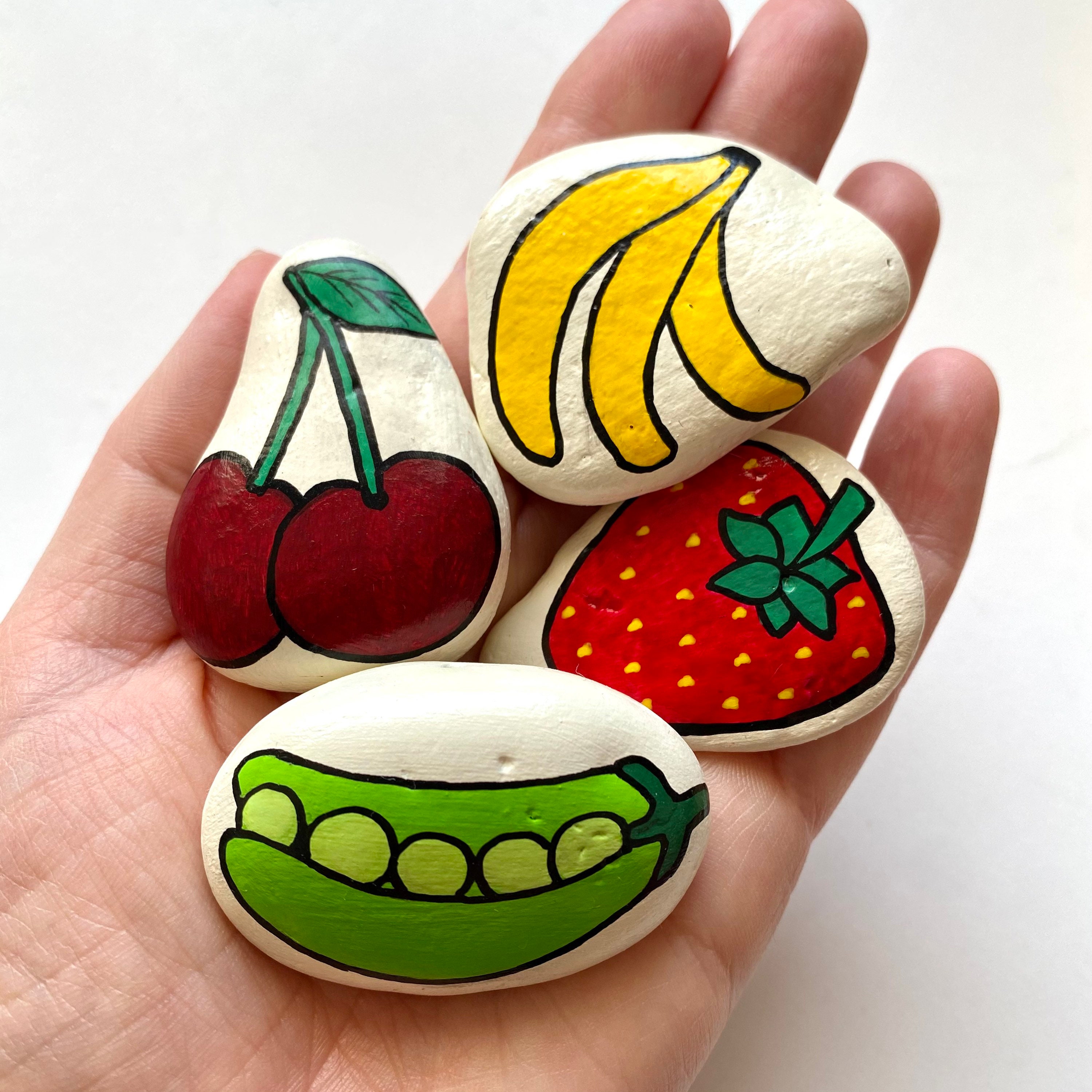 Mud Kitchen Food Story Stones for Kids Pretend Play Toy - Etsy UK