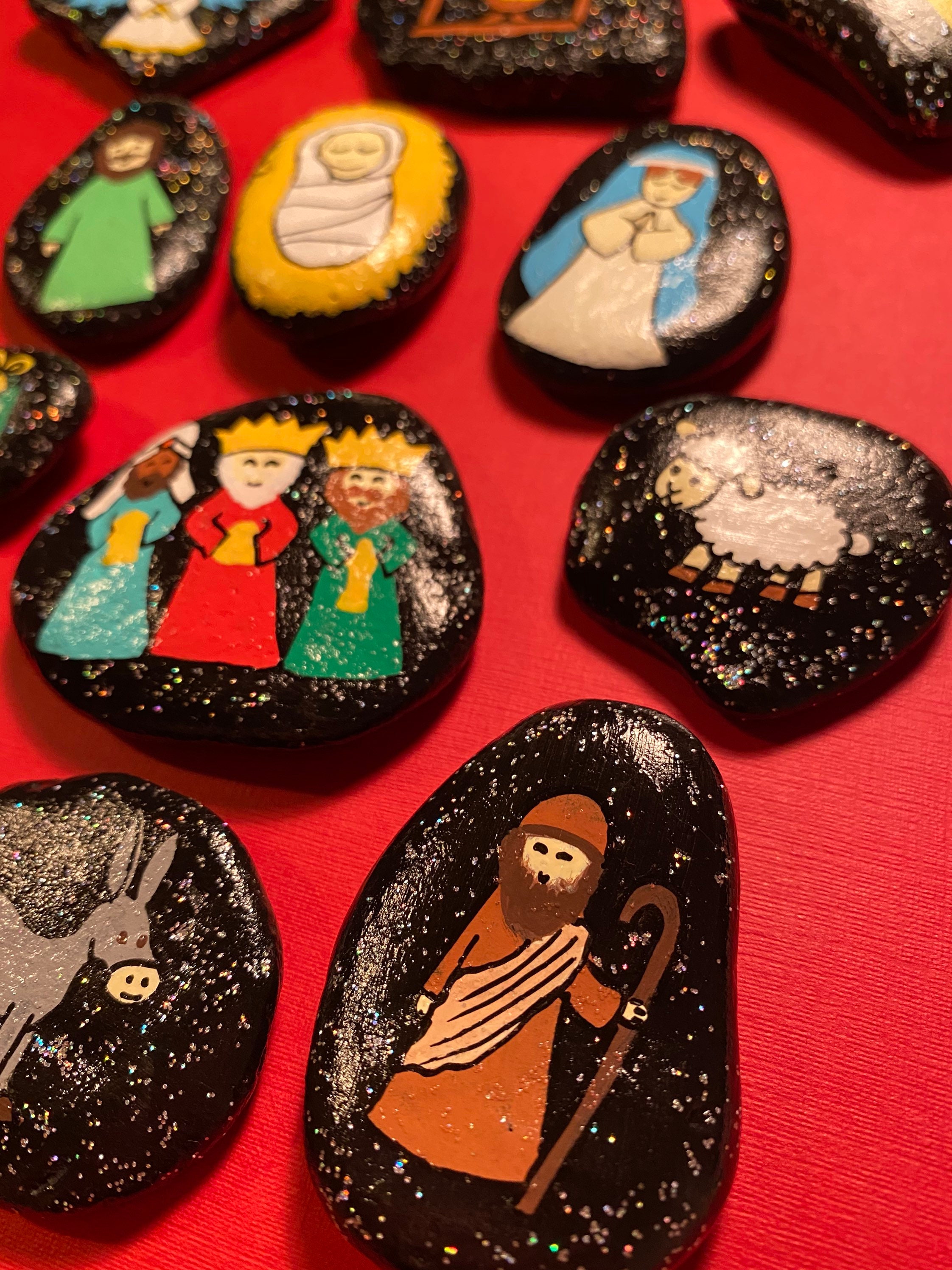 Nativity Story Stones Christmas Play Set Gift for Kid - Etsy