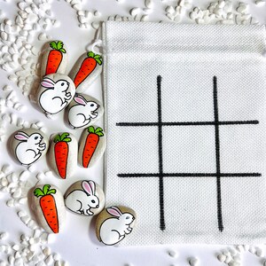 Tic Tac Toe Game for Easter Basket, Easter Egg Hunt, Story Stones ...