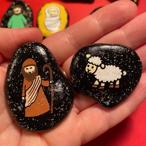Nativity Story Stones, Christmas Play Set, Gift for Kid, Montessori ...