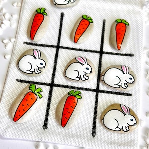 Tic Tac Toe Game for Easter Basket, Easter Egg Hunt, Story Stones ...