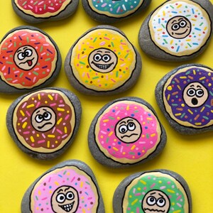 Emotion Donuts - Story Stones, Emotion Faces, Donut Party Decor, Autism ...