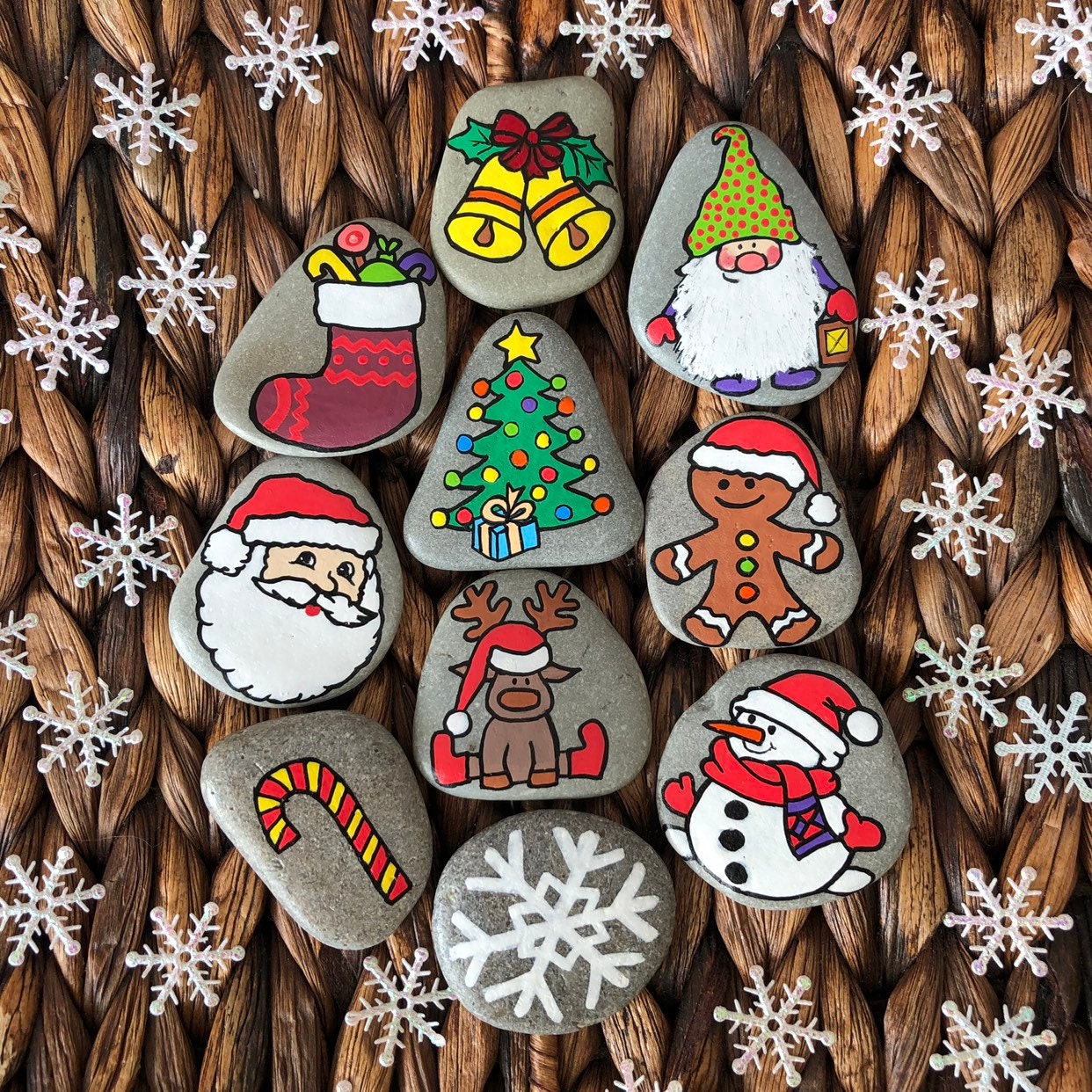 Christmas Story Stones Christmas Gift for kid Personalized | Etsy