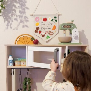 Custom Play Kitchen Banner Wall Hanging Hand Painted - Etsy