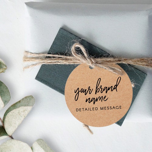 Brand Product Tags With Your Logo or Our Design Template - Etsy