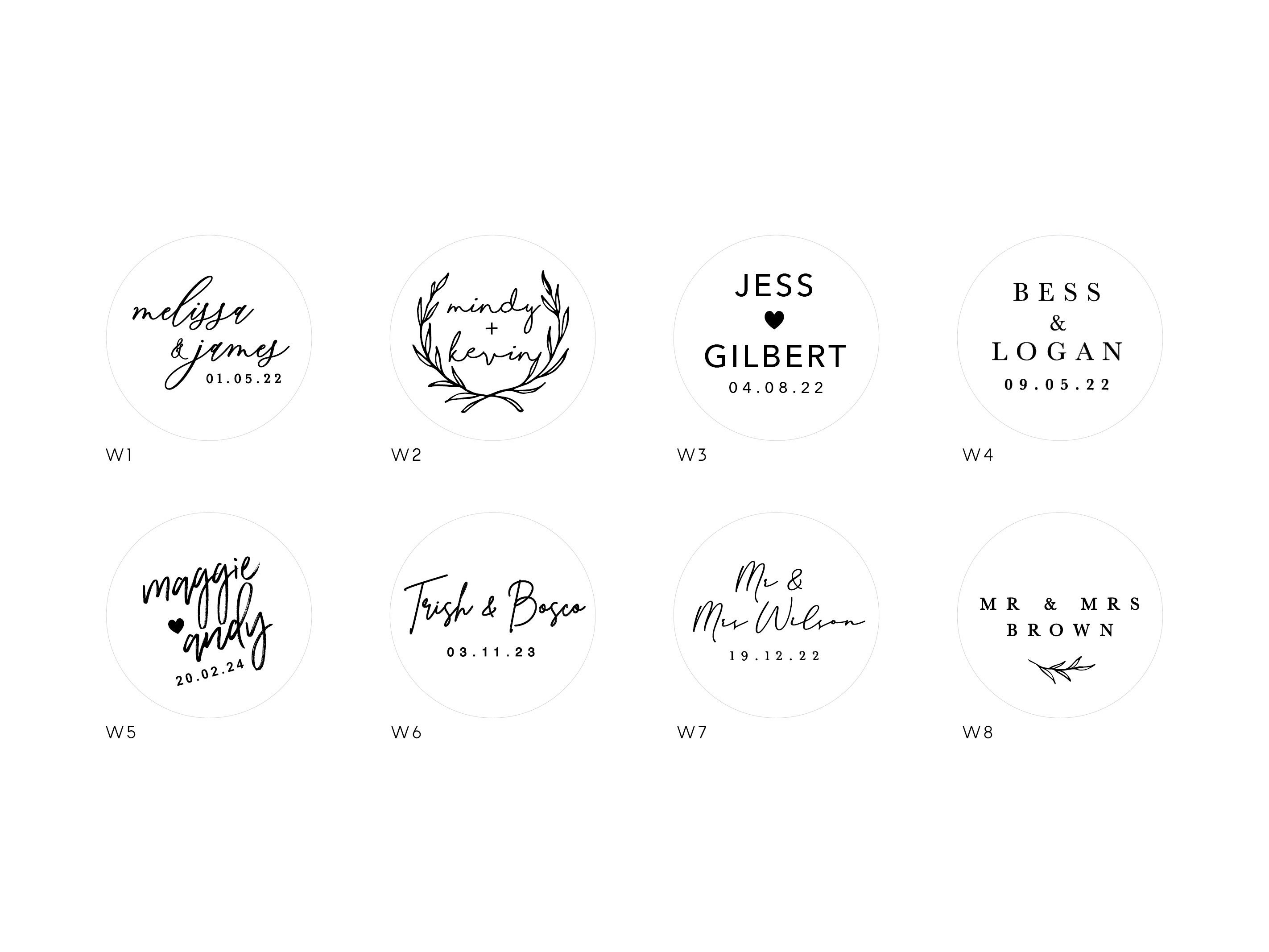 Name Envelope Stickers Personalised Sticker for Wedding or - Etsy