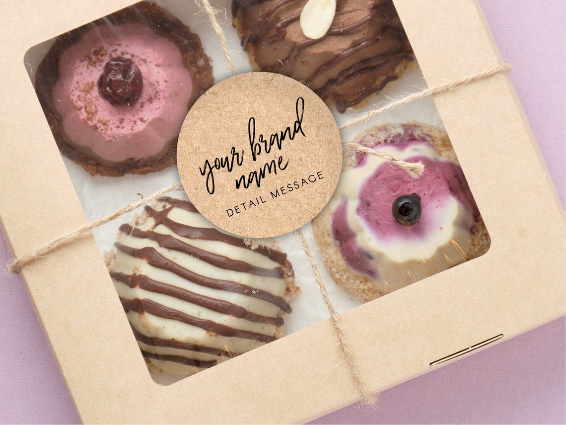 Baker Packaging Stickers With Your Logo or Our Design Template | Etsy