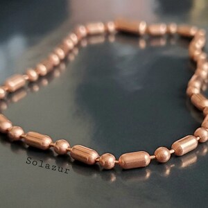 Copper Ball Chain Anklet, Solid Copper Anklet, Minimalist Anklet ...